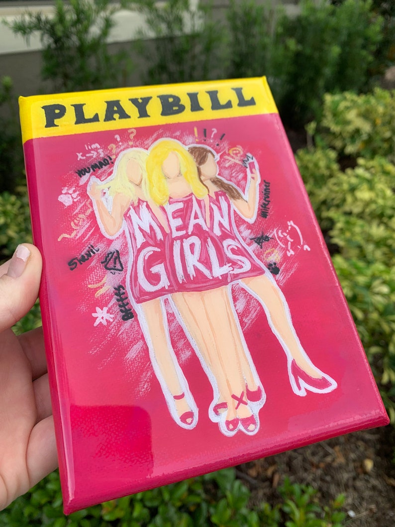 Mean Girls HANDPAINTED BROADWAY PLAYBILL - Etsy
