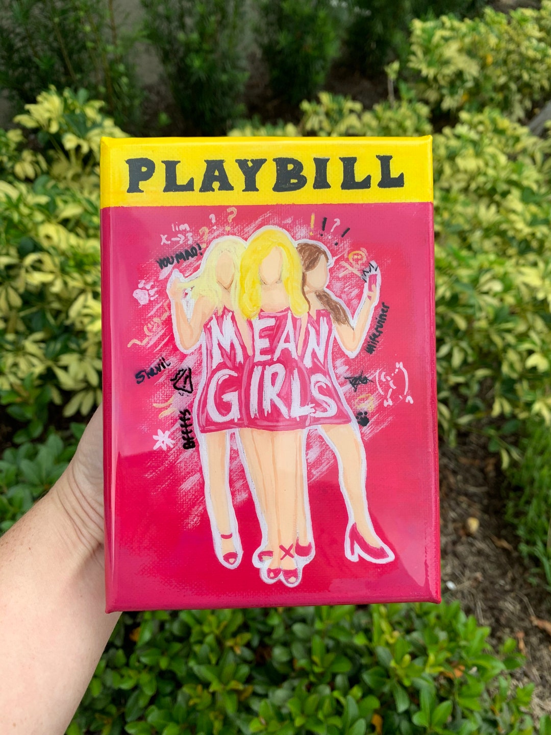 Mean Girls HANDPAINTED BROADWAY PLAYBILL - Etsy