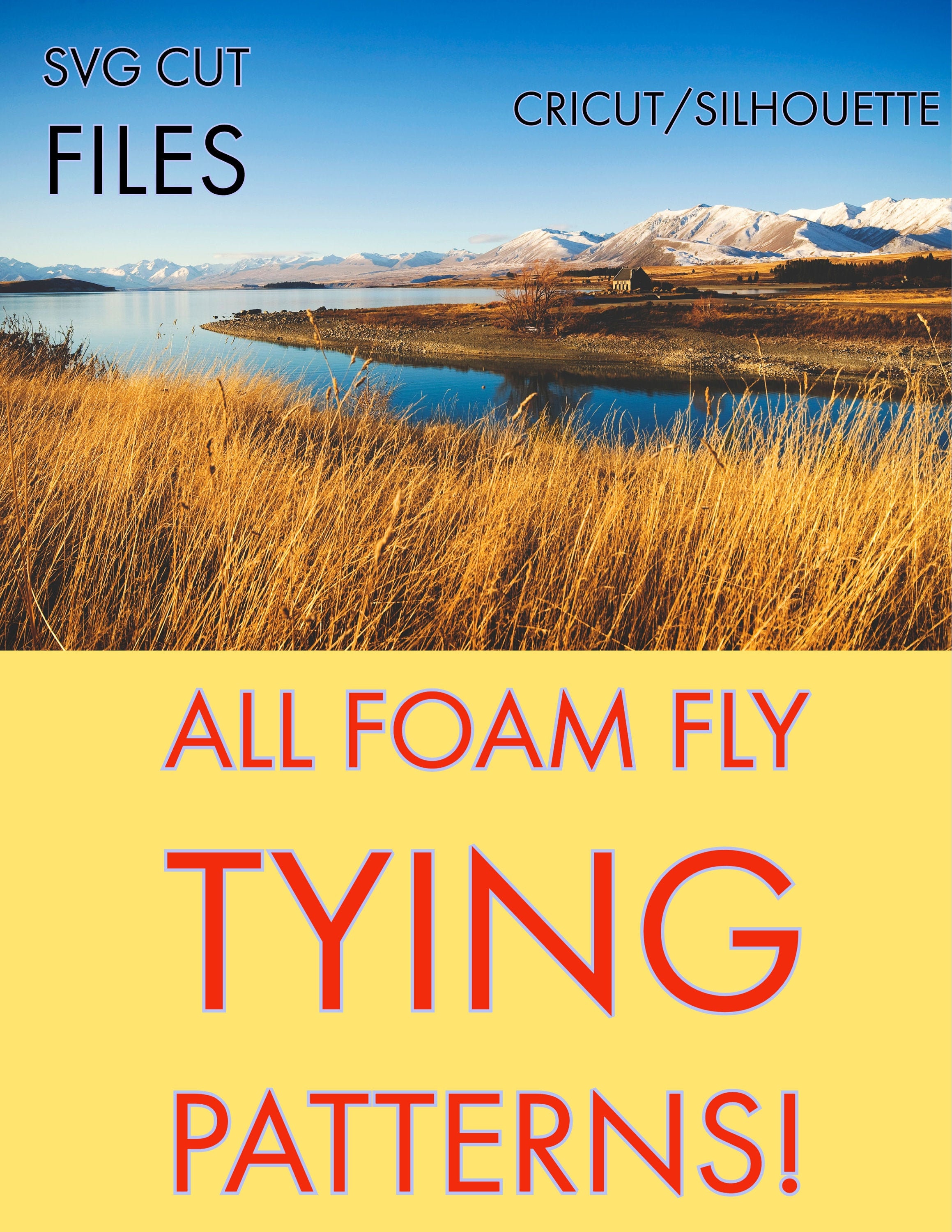 All Foam Fly Tying Patterns SVG Cut File for Fly Fishing and Fly Tying ...