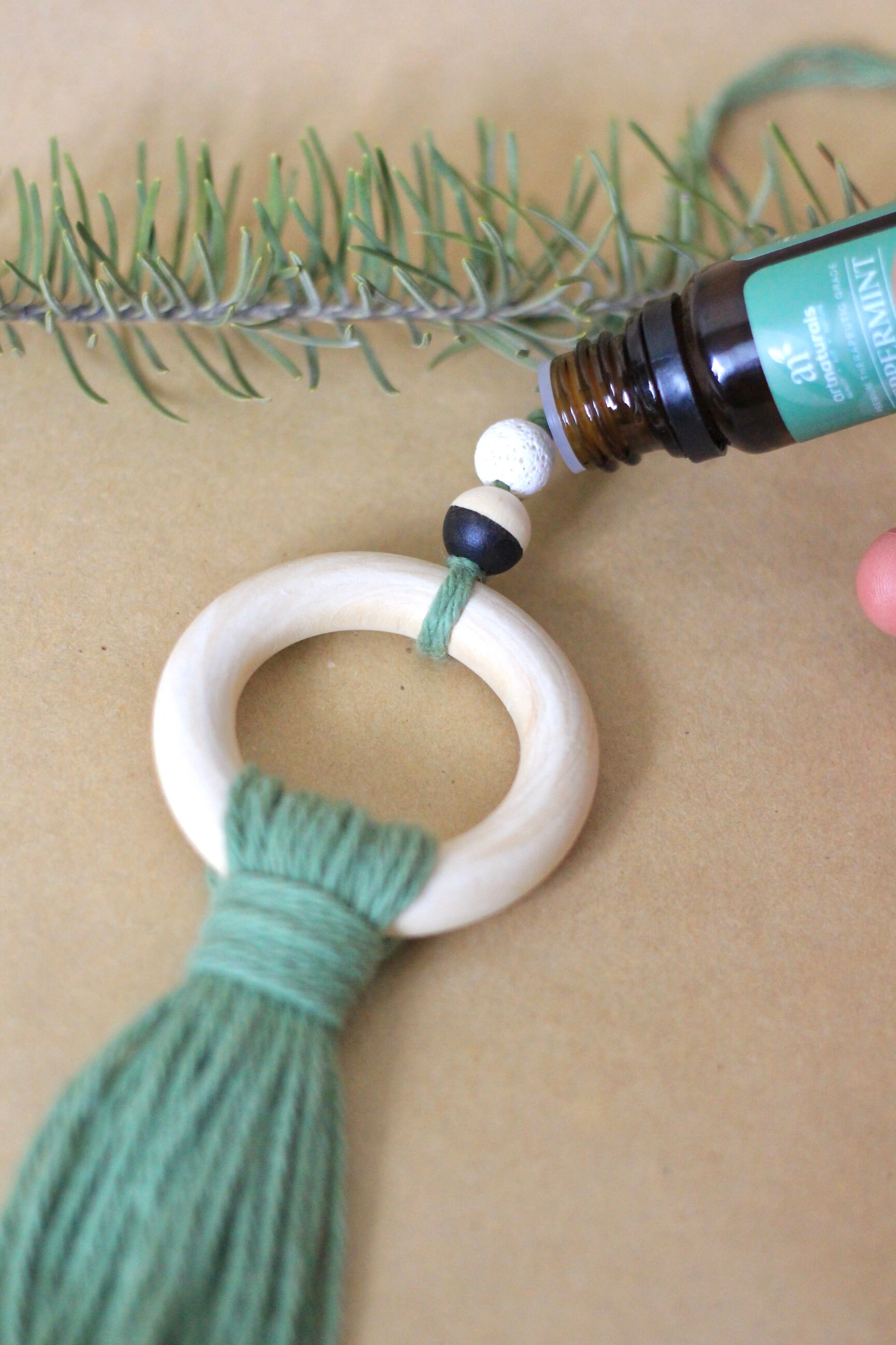 Essential Oil Car Diffuser, Hanging Macramé Car Diffuser, Car Freshener ...