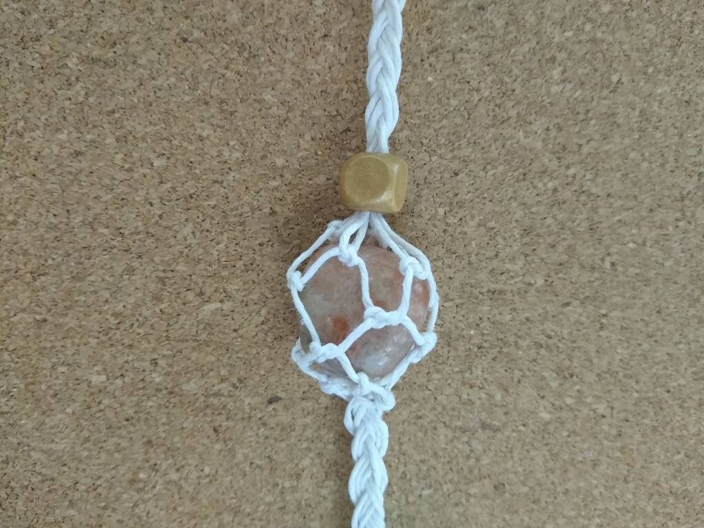 Sunstone Triple Cage Adjustable Macrame Crystal Holder - Etsy