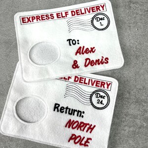 Personalised Elf Arrival Envelope or Elf Return: NORTH POLE Envelope ...