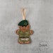 Military Gingerbread Man Christmas Decoration, Green Beret Army ...