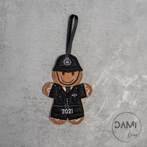 Police Gingerbread, Policeman or Policewoman Christmas Decoration ...