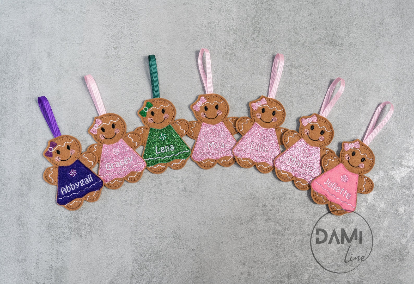 Gingerbread Girl Personalised Christmas Hanging - Etsy