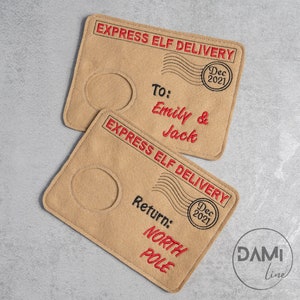 Personalised Elf Arrival Envelope or Elf Return: NORTH POLE | Etsy