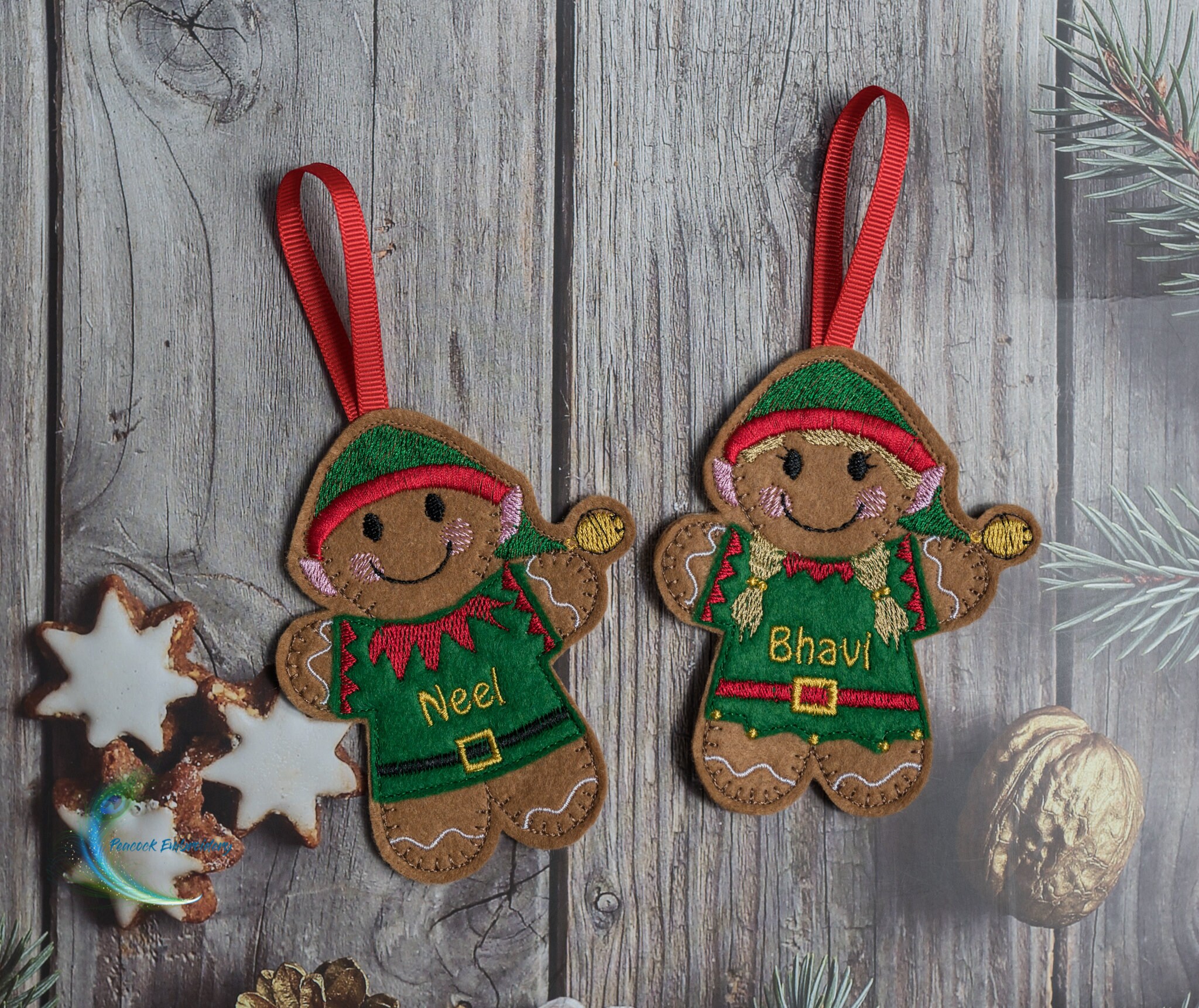 Elf Gingerbread Man Christmas Tree decorations Christmas | Etsy
