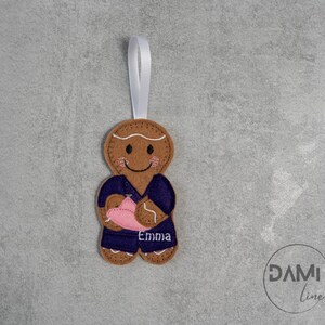Midwife Gingerbread Handmade Hanging Decoration, Christmas Tree ...