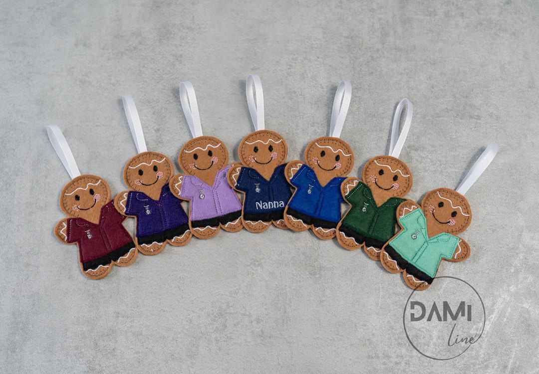 Nurse Gingerbread Man, Healthcare Worker, Profession Gift, Retirement ...