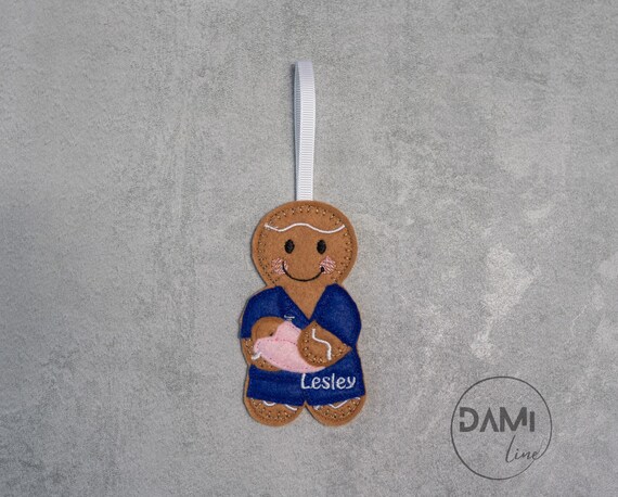 Midwife Gingerbread Handmade Hanging Decoration Christmas | Etsy UK