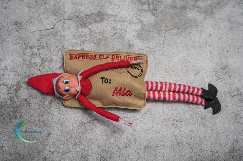 Personalised Elf arrival envelope or elf return: NORTH POLE | Etsy