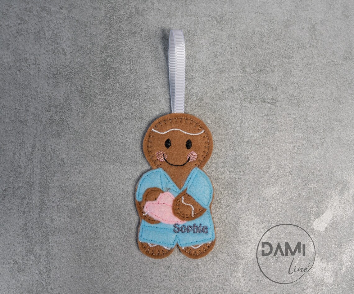 Midwife Gingerbread Handmade Hanging Decoration Christmas | Etsy UK