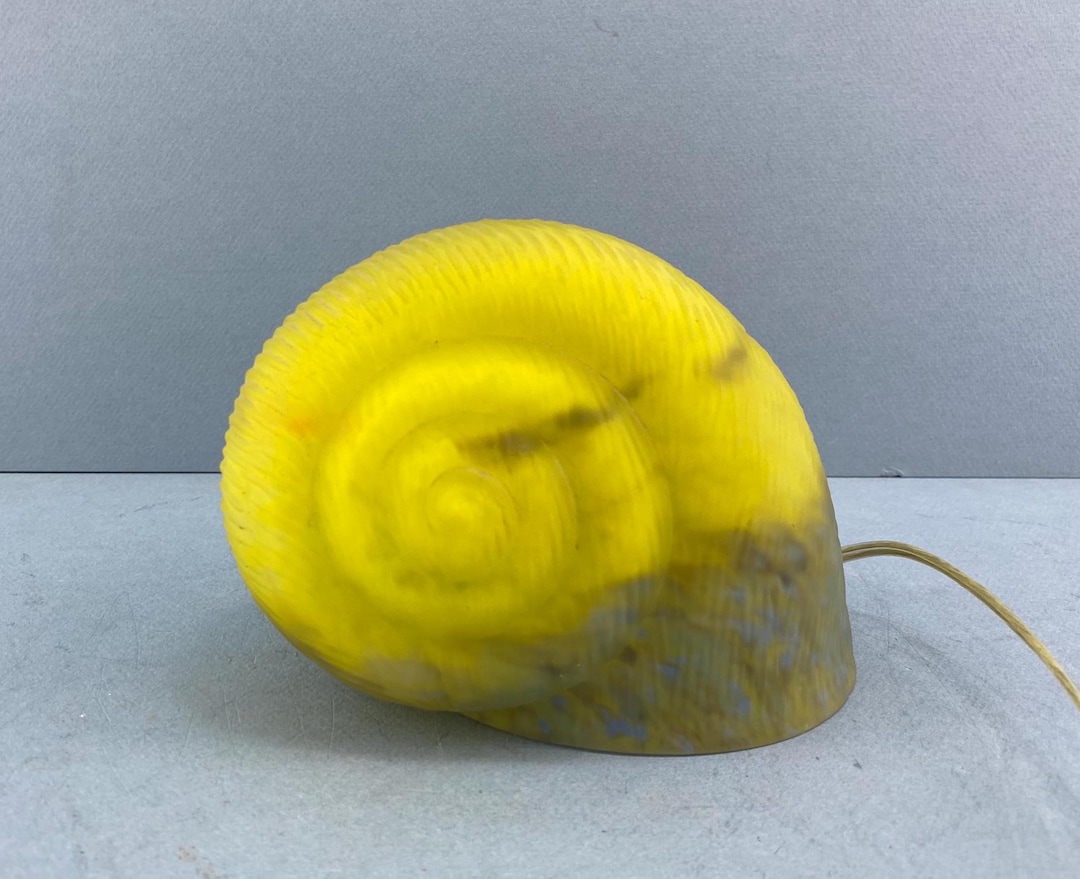 Art Deco Style Table Lamp Snail Shell Mood Lighting - Etsy