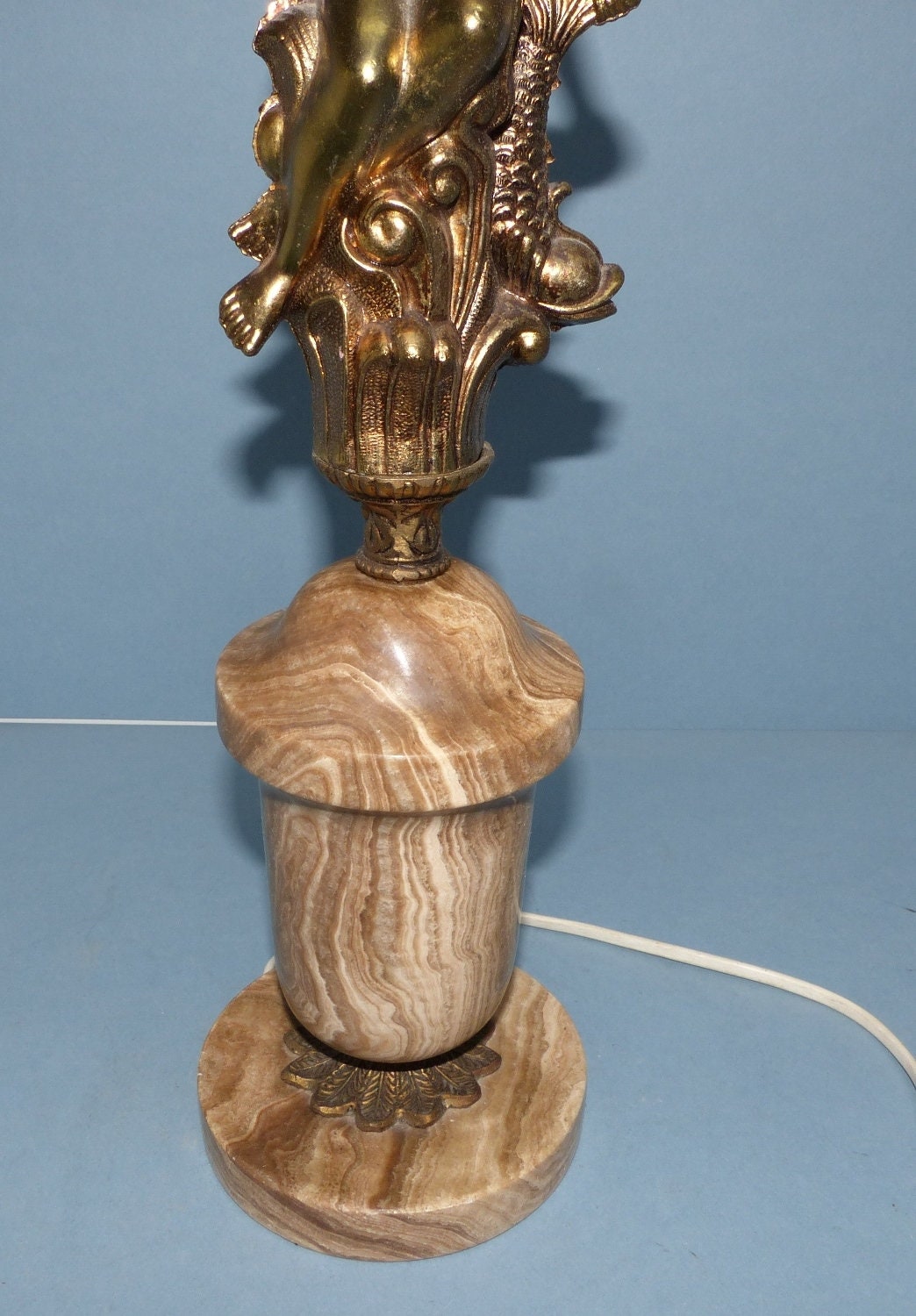 Beautiful Stylish Full French Table Lamp With Lady - From France - Etsy