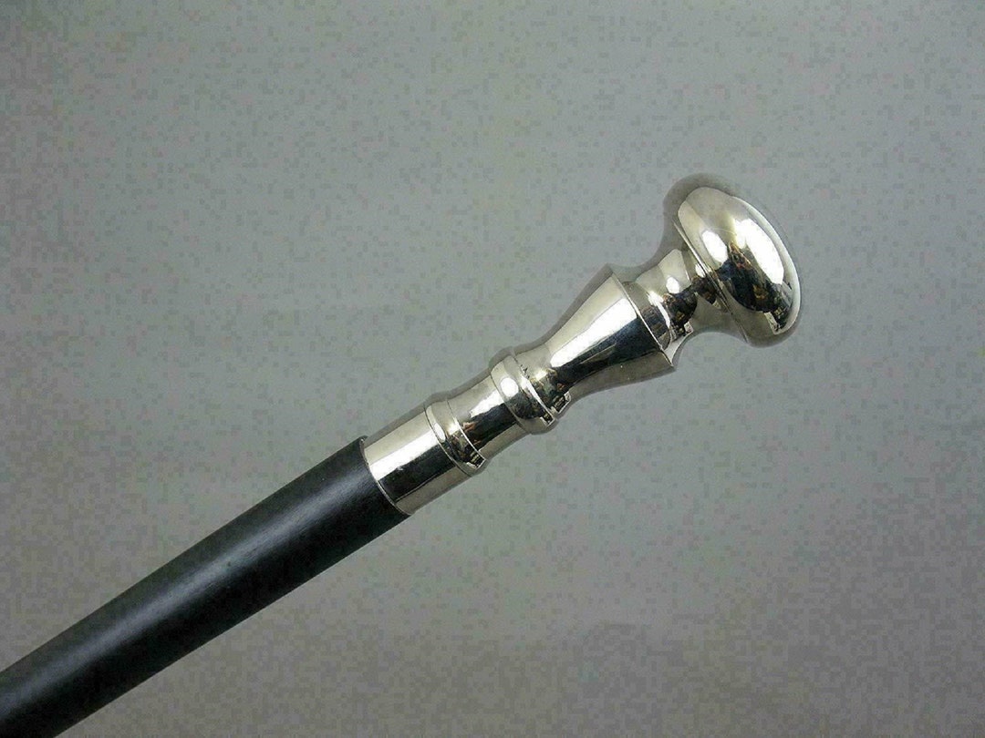 Handmade Brass Knob Head Handle Wooden Walking Stick - Etsy