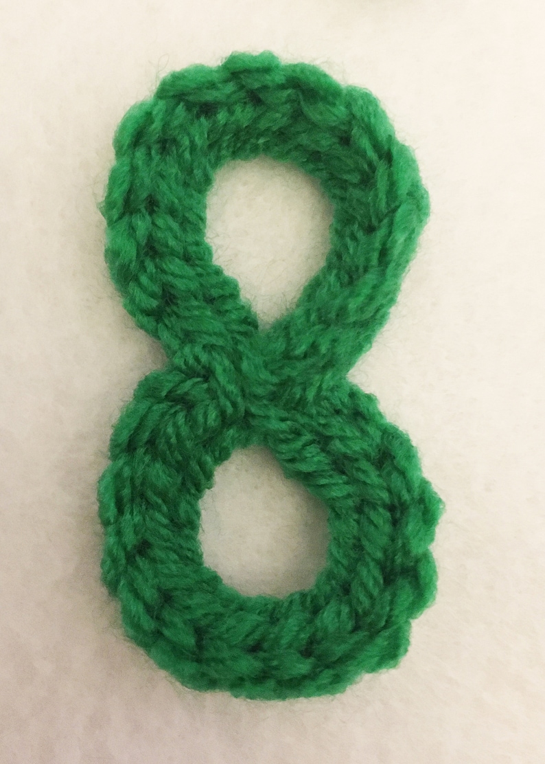 Alphabet 2-inch Letters/crocheted Easy Numbers/abc's /small Knitted ...