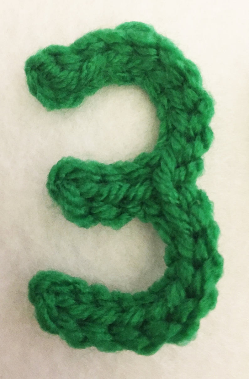 Alphabet 2-inch Letters/crocheted Easy Numbers/abc's /small Knitted ...