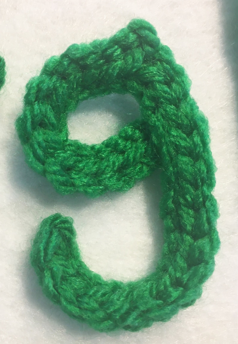 Alphabet 2-inch Letters/crocheted Easy Numbers/abc's /small Knitted ...