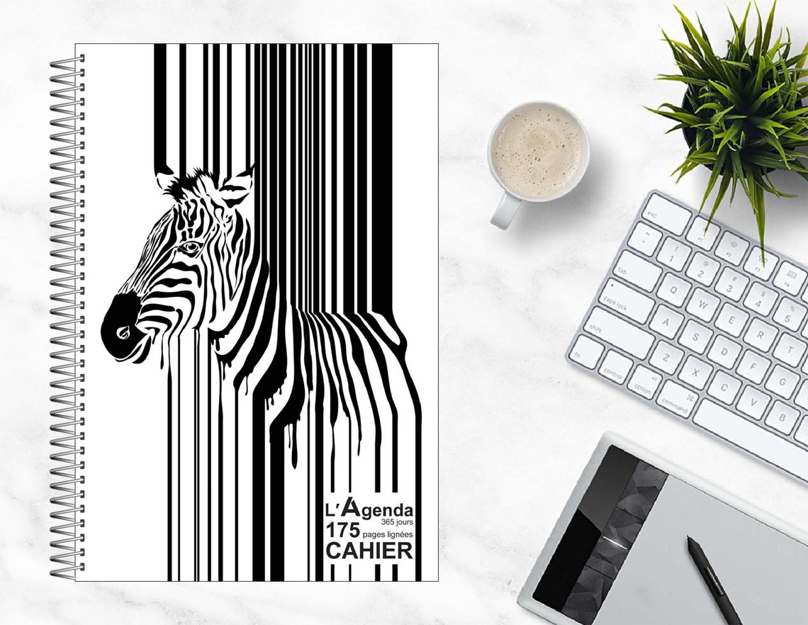 Note book / JOURNAL / Supply / Zebra | Etsy