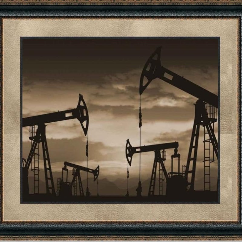 Oil Rig Embroidery - Etsy