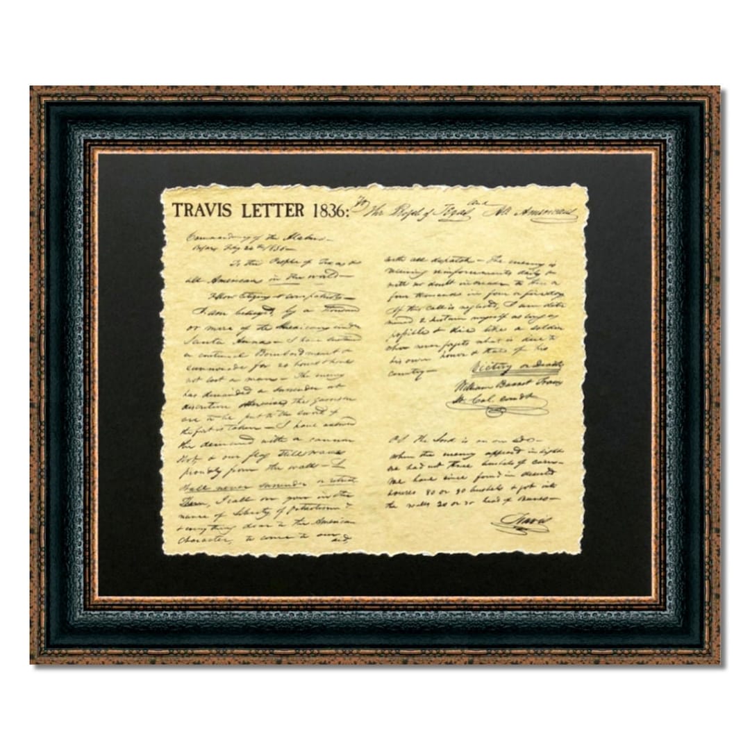Framed Historic Texas Documents | Various Styles - Etsy