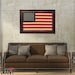 Large Framed American Flag | Real Cotton Cloth Embroidered Flag | Hand ...