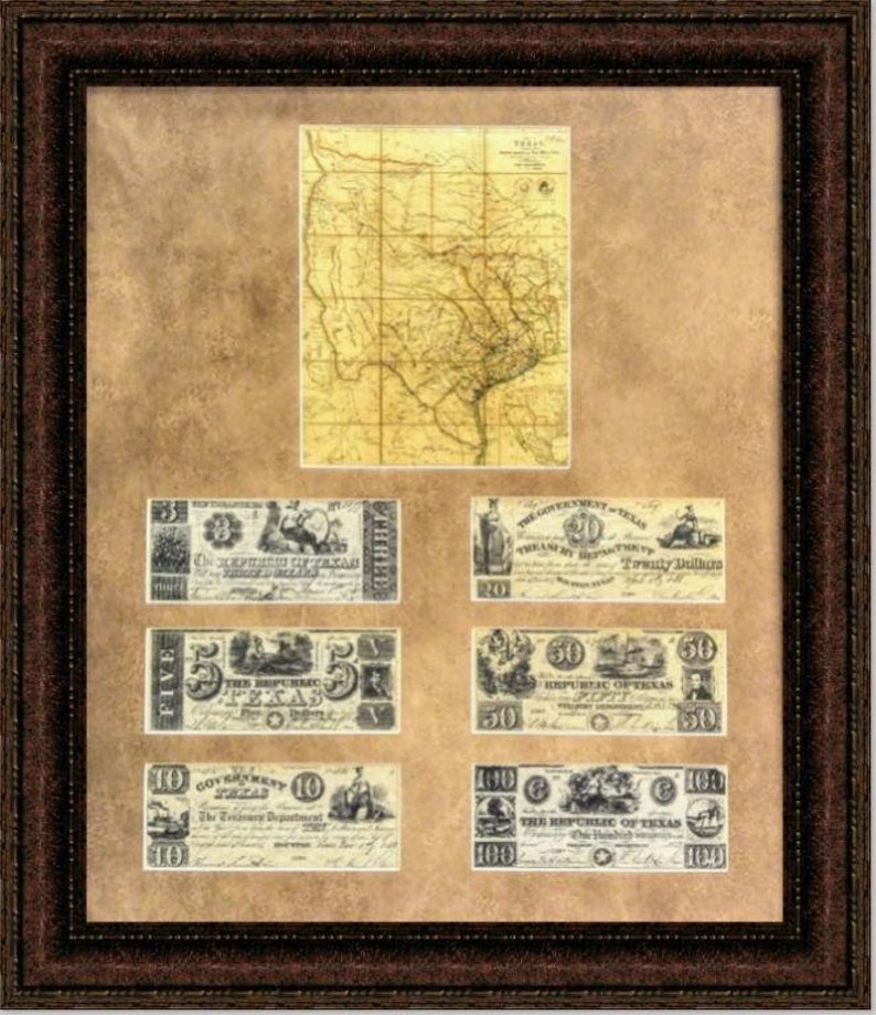 Framed Historic Texas Map Prints | Various Styles - Etsy