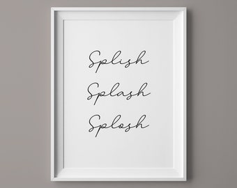 Splish Splash Wall Art | Etsy