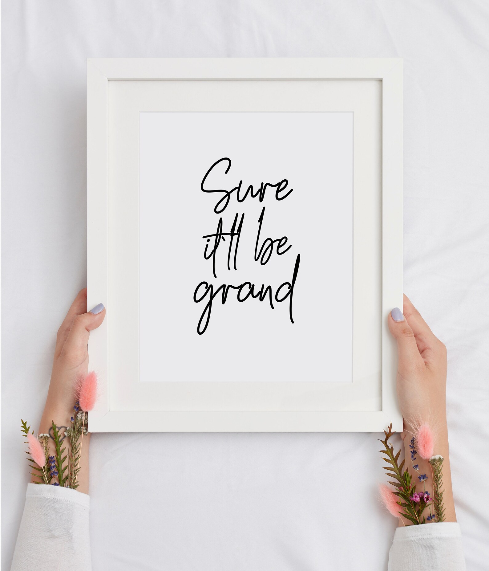Sure It'll Be Grand Print Wall Decor Irish Ireland Quote - Etsy UK