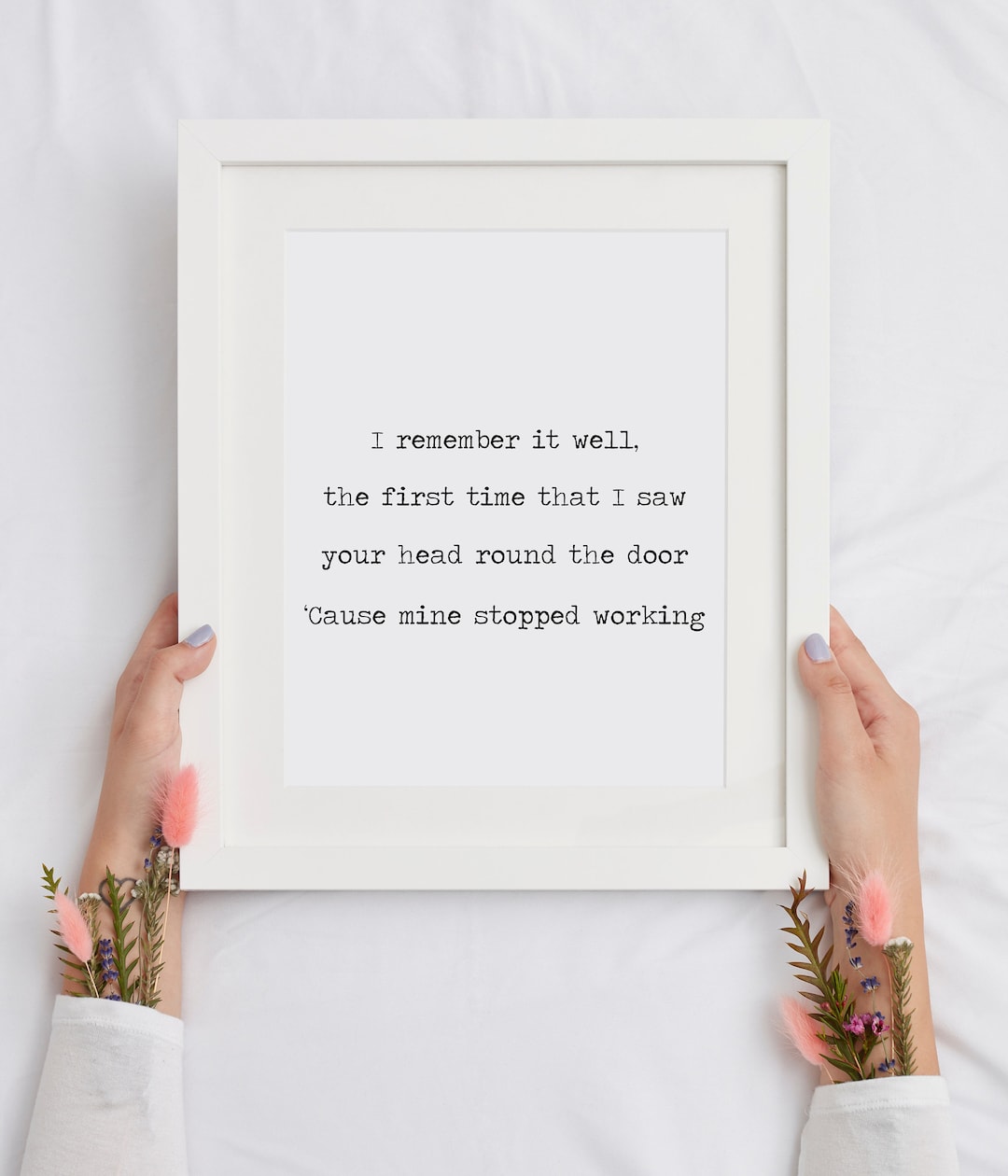 DIGITAL PRINT Damien Rice I Remember It Well Lyrics Print Love Quote ...