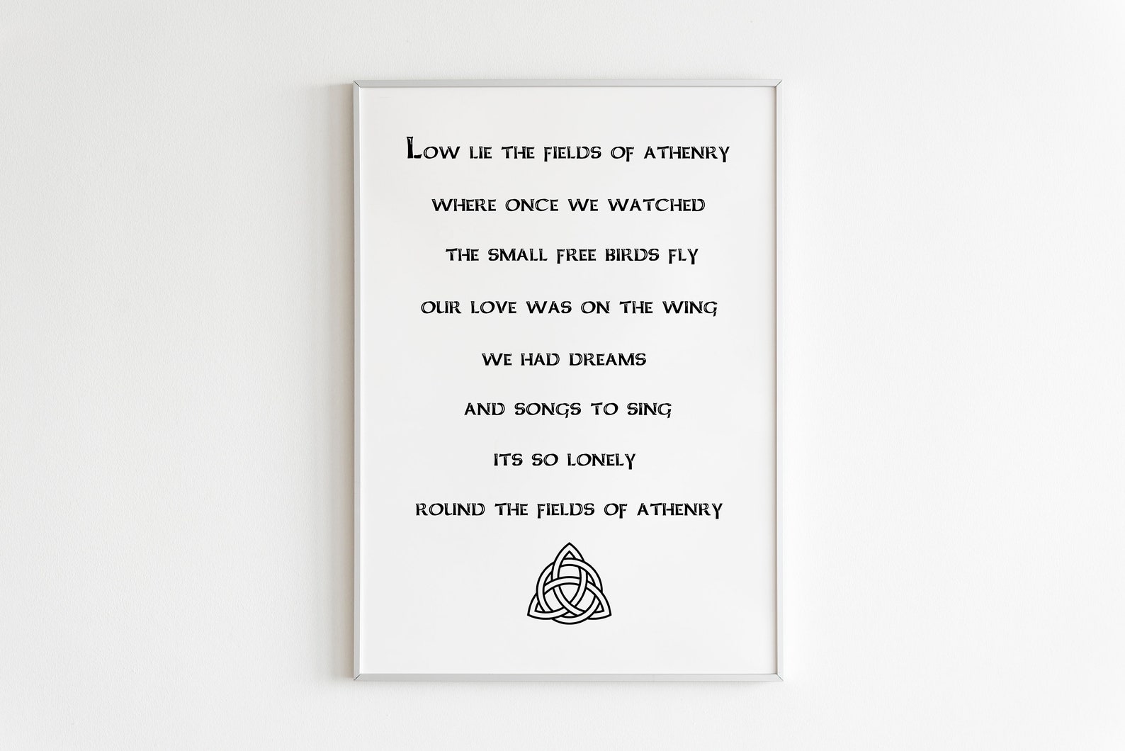 Fields of Athenry the Dubliners Lyrics Print Wall Decor - Etsy