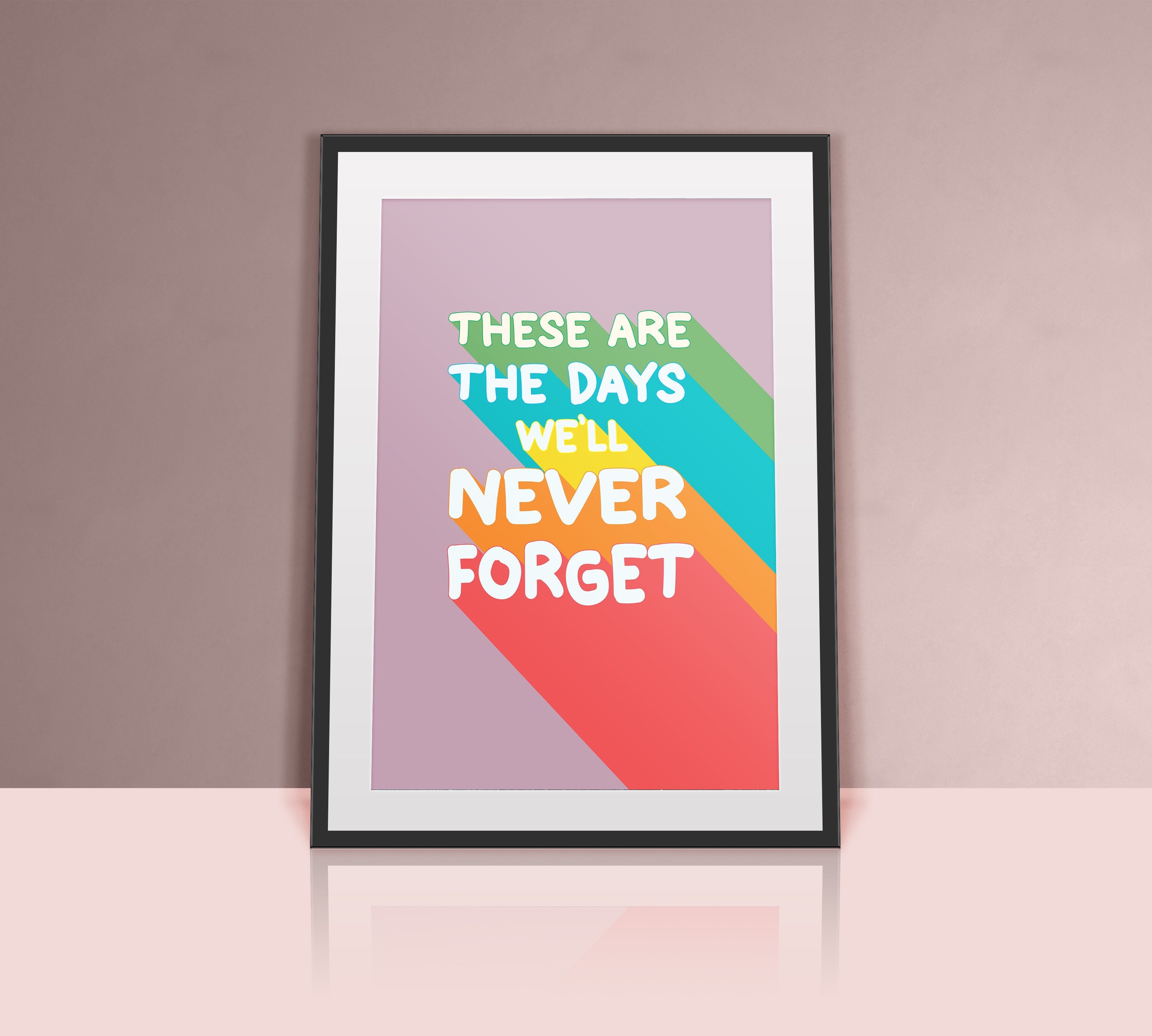These Are the Days Well Never Forget Lyrics Print / Avicii - Etsy
