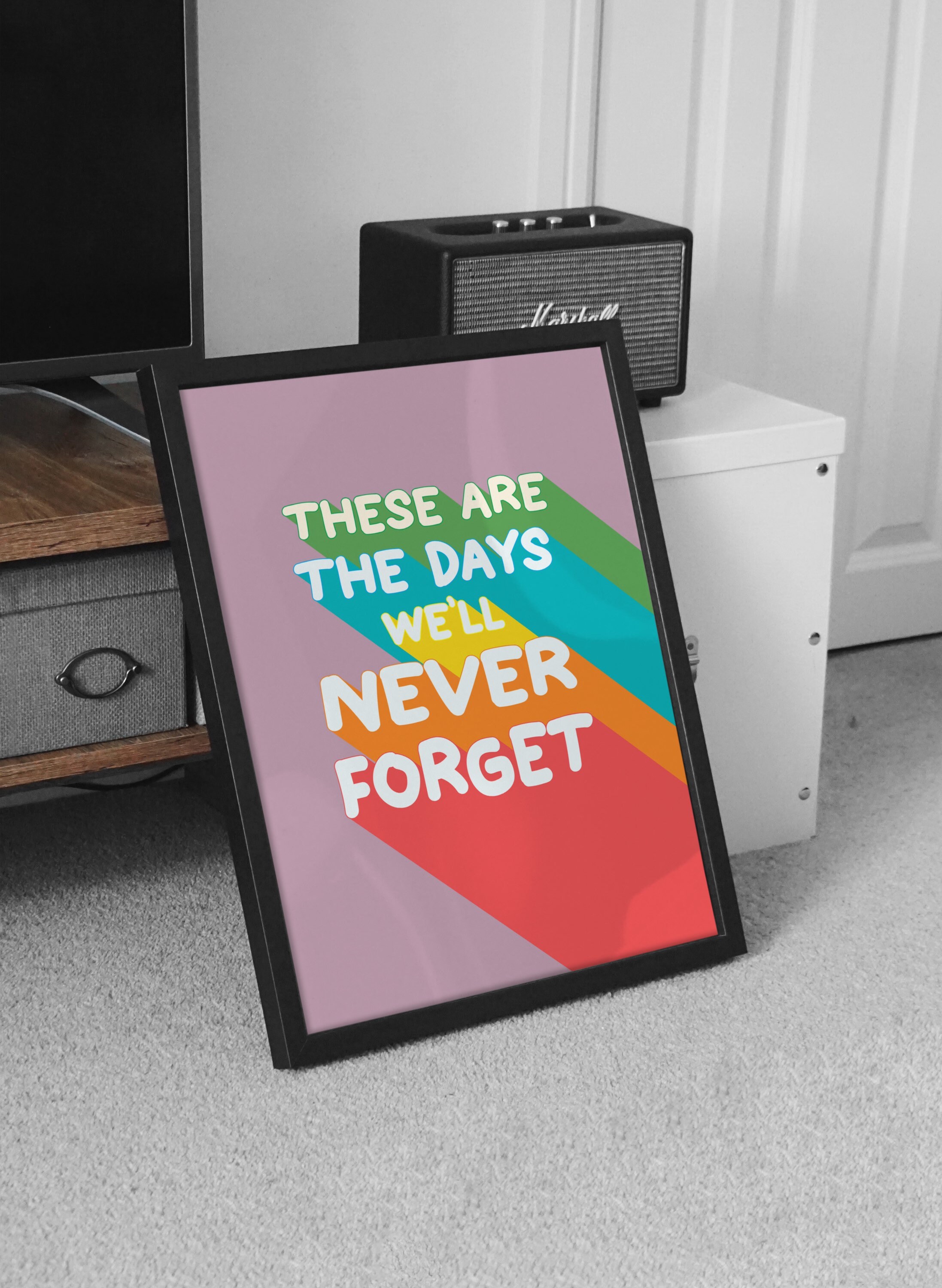 These Are the Days Well Never Forget Lyrics Print / Avicii - Etsy