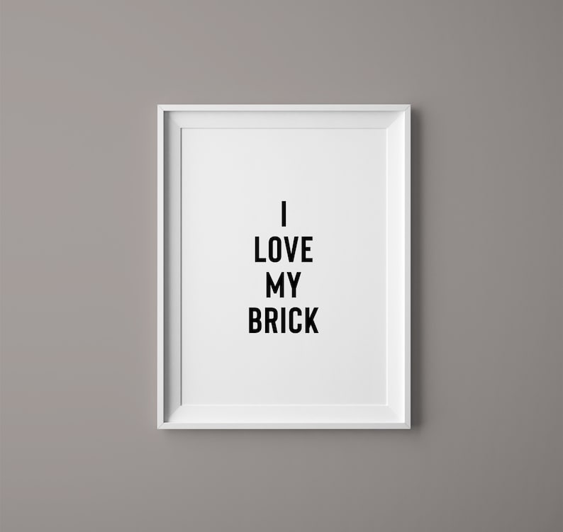 I Love My Brick Print Father Jack Ted Wall Decor Irish - Etsy