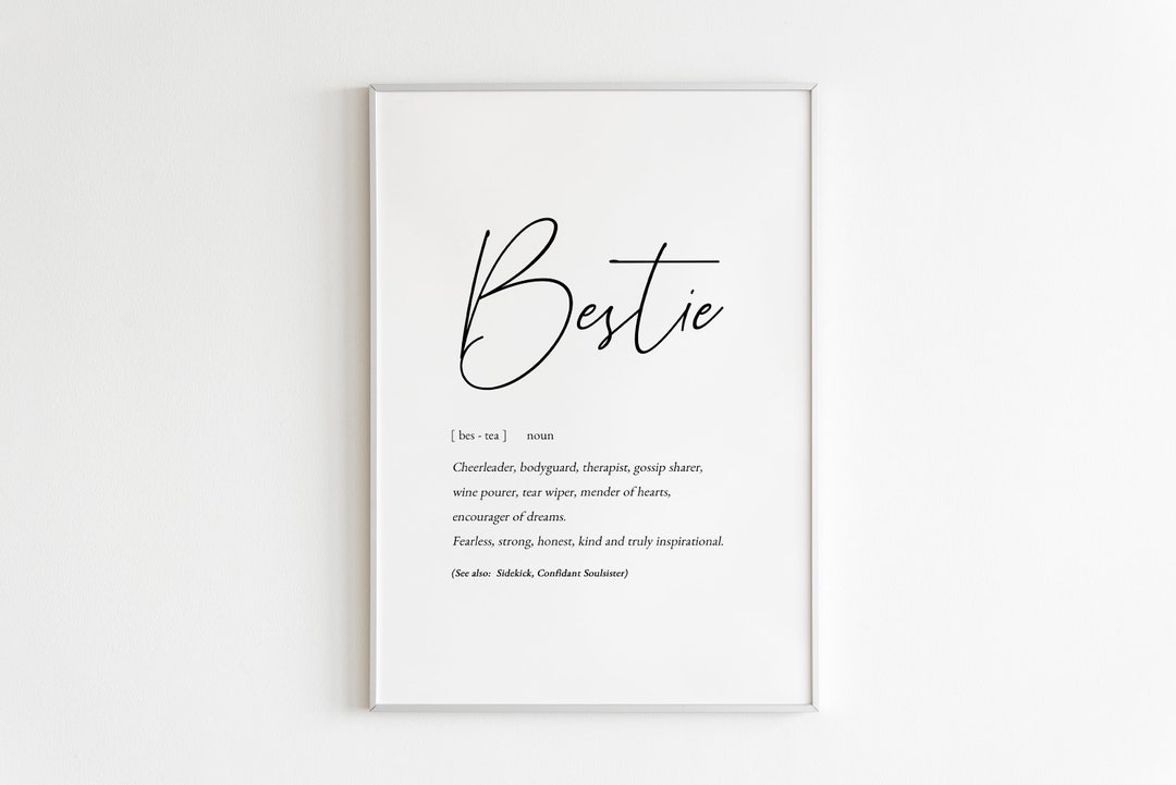 Bestie Mejor Amigo Definici n Home Print Regalo Etsy Espa a bestie-mejor-amigo-definici-n-home-print-regalo-etsy-espa-a
