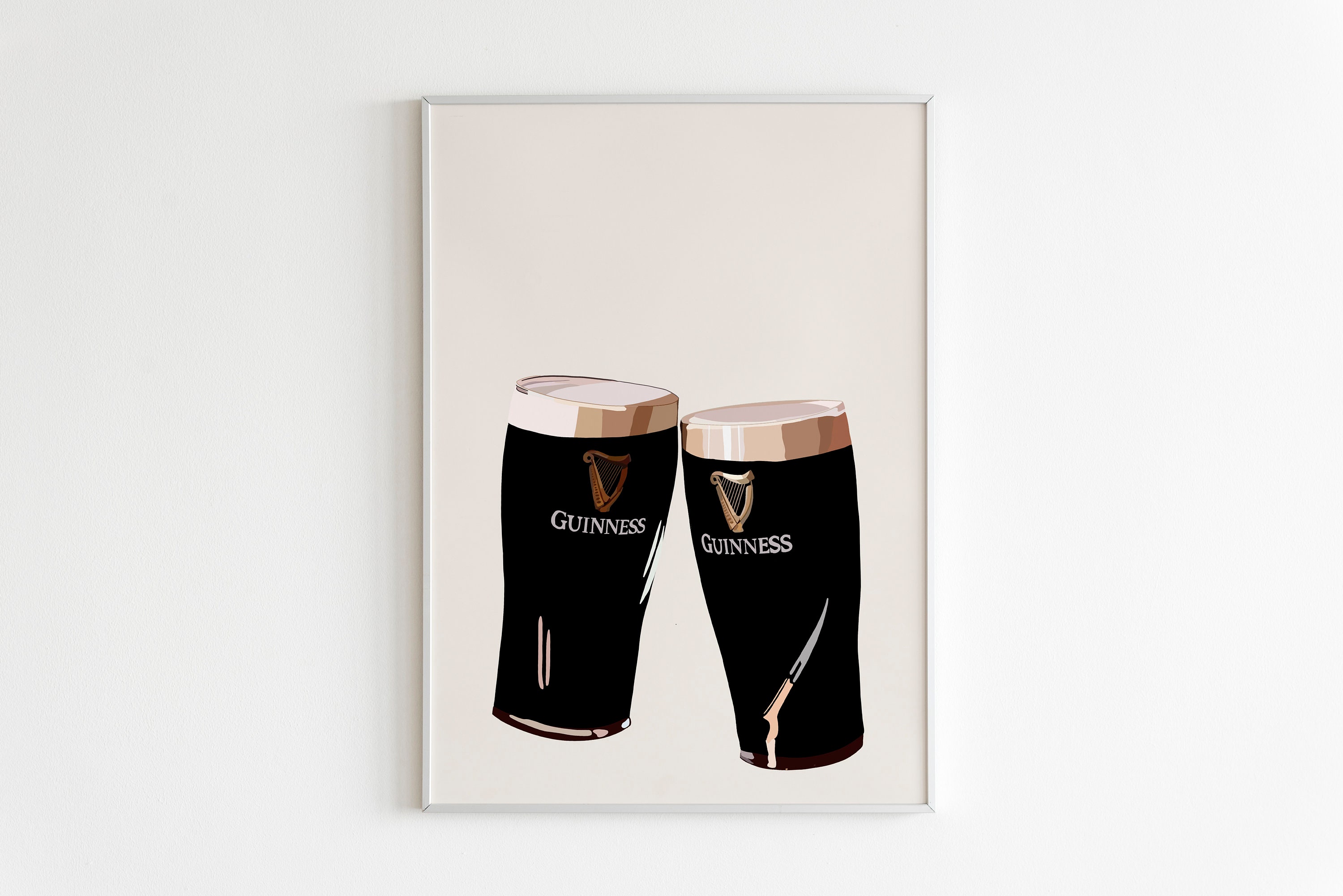 Pint of Guinness DIGITAL Print Irish / Gift Art Illustration Drawing ...