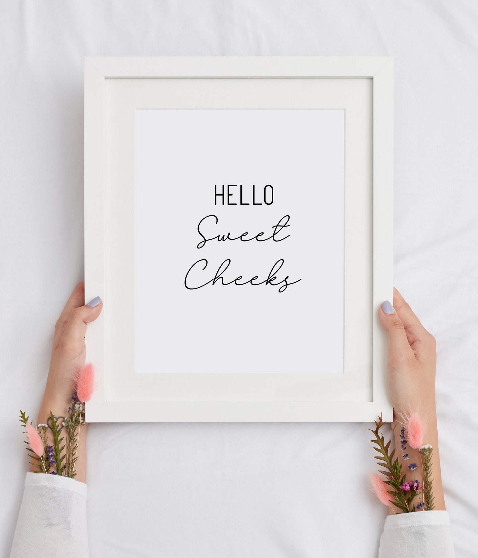 Hello Sweet Cheeks Funny Bathroom Home Print / Wall Decor - Etsy