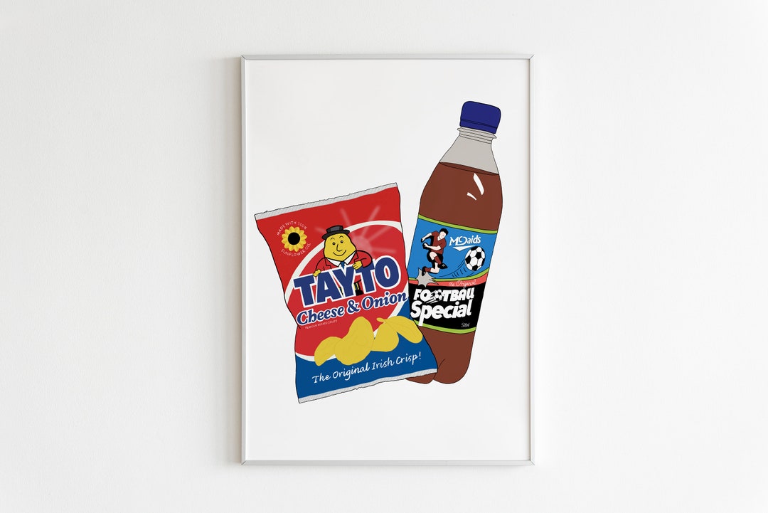 Tayto Crisps Football Special Drink DIGITAL Print Gift Art Illustration ...