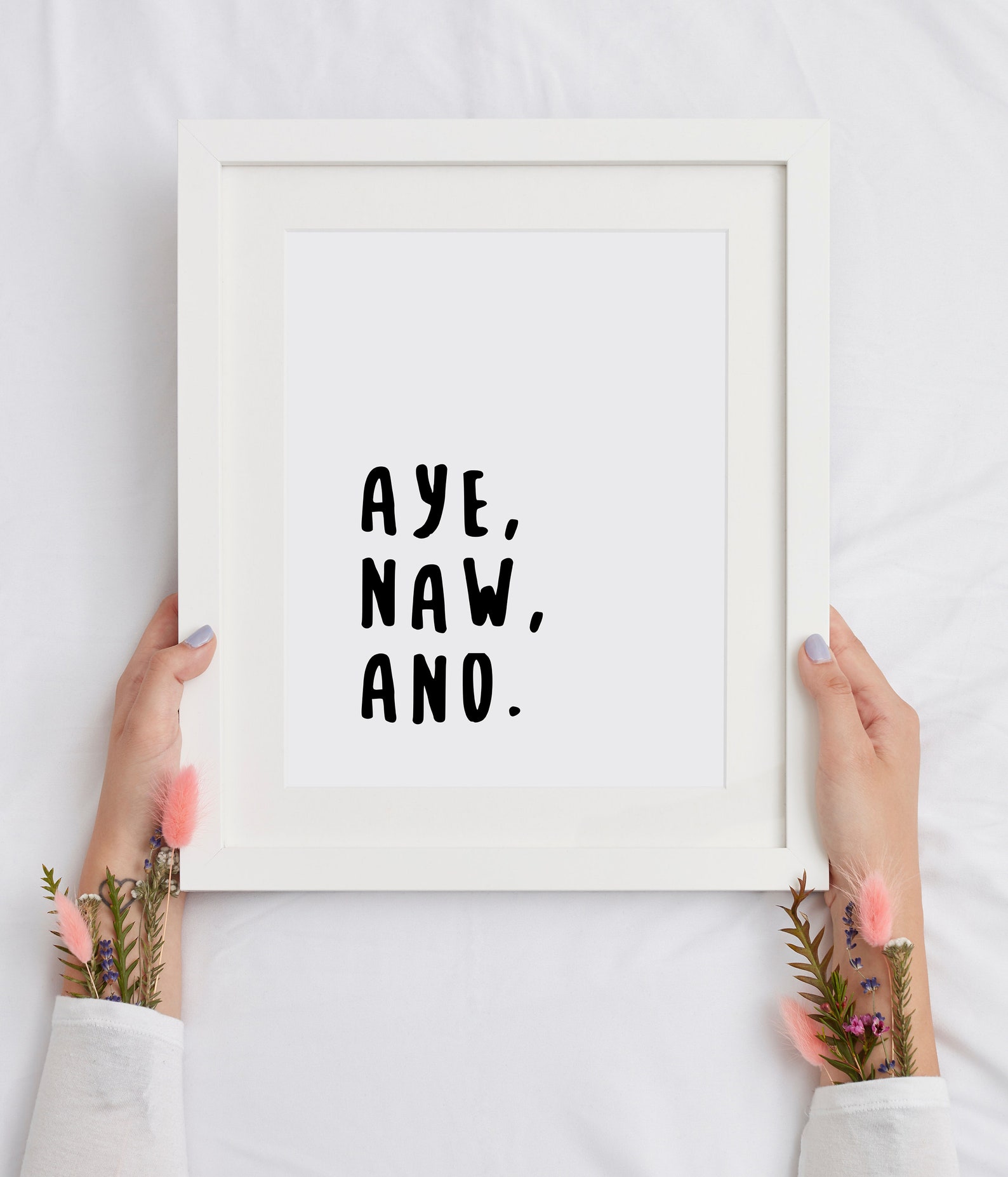 Aye Naw Ano Print Wall Decor Ireland / Irish / Northern Irish - Etsy UK