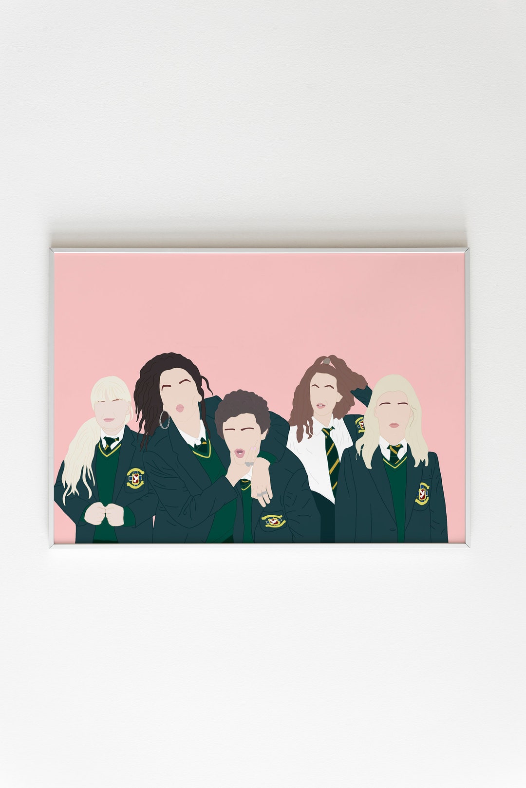 DIGITAL Derry Girls Illustration Tv Show Ireland Irish Wall Decor Irish ...