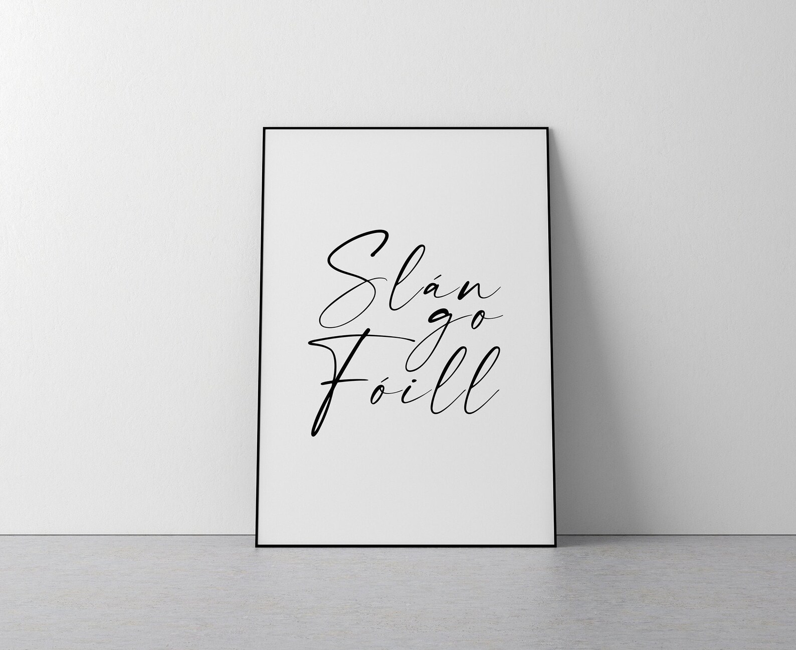 Slán Go Fóill Goodbye / Farewell for Now / Irish Language - Etsy UK