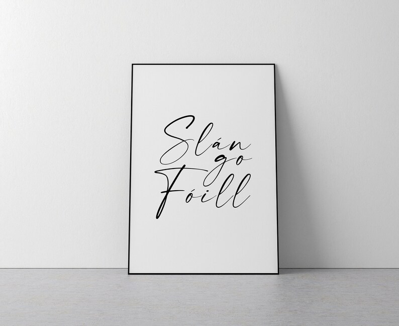 Slán Go Fóill Goodbye / Farewell for Now / Irish Language - Etsy UK