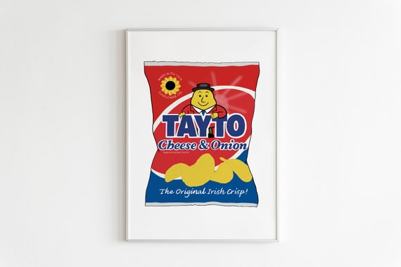 Tayto Crisps Cheese and Onion Print Gift Art Illustration - Etsy Nederland