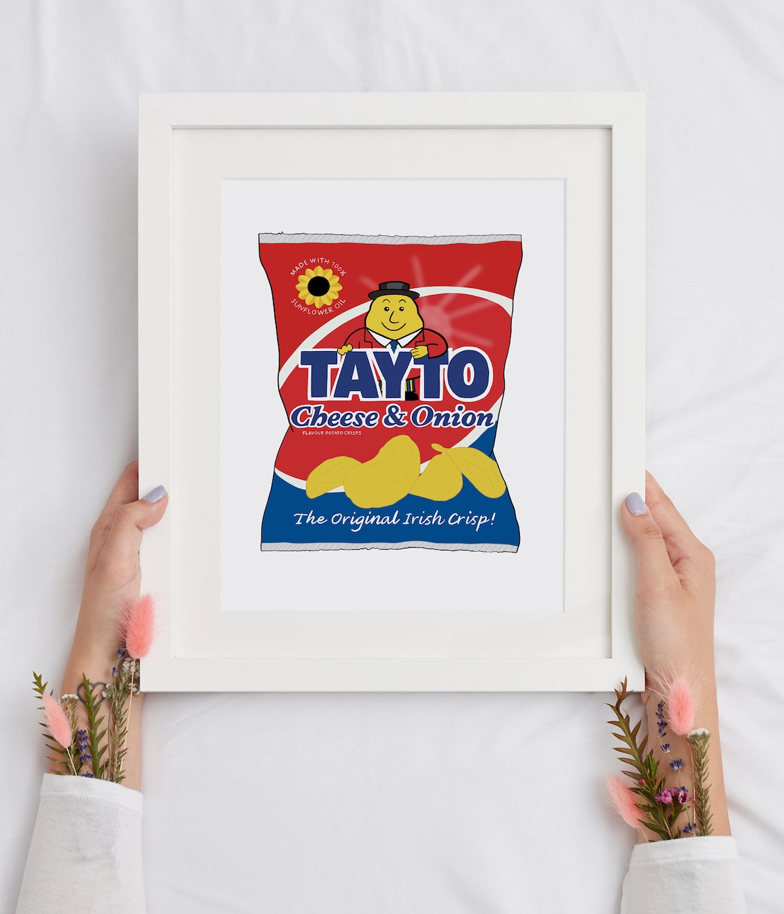 Tayto Crisps Cheese and Onion Print Gift Art Illustration - Etsy UK