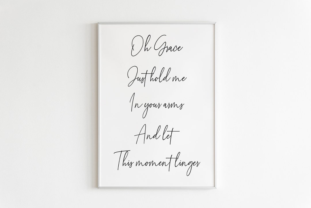 Grace Wolfetones Dubliners Lyrics Print Wall Decor - Etsy UK