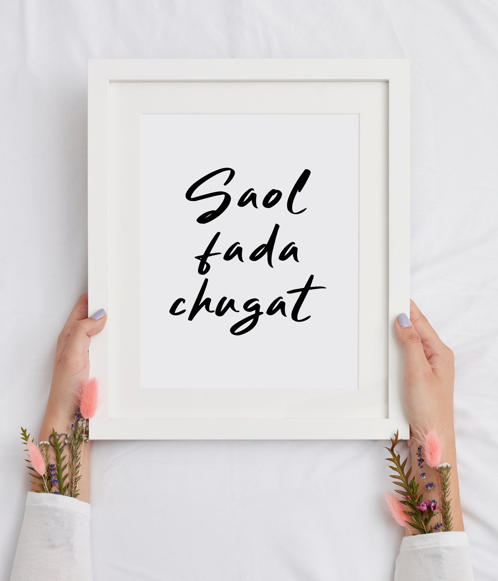 Saol Fada Chugat Print Long Life to You Irish Language Wall - Etsy