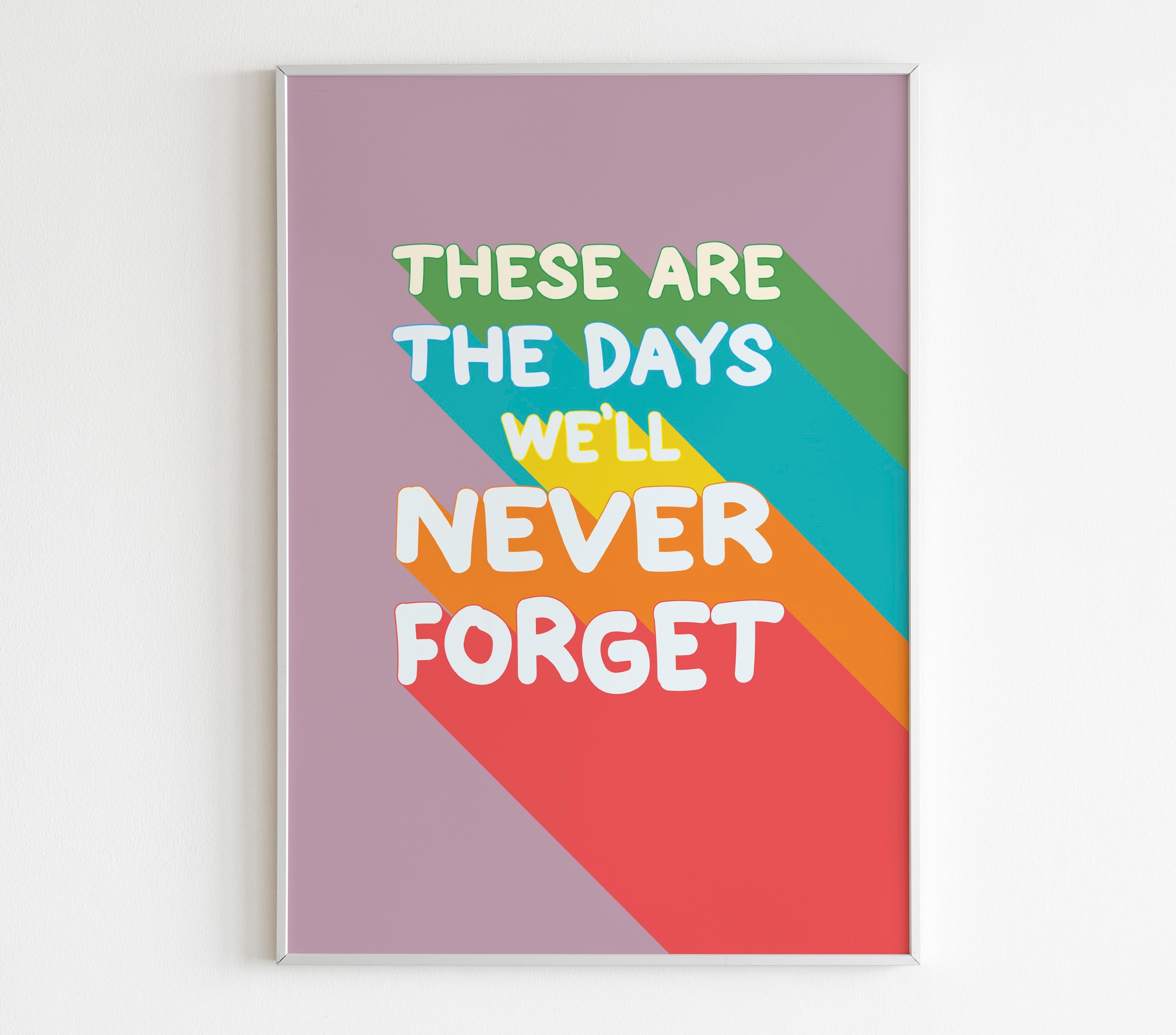 These Are the Days Well Never Forget Lyrics Print / Avicii - Etsy
