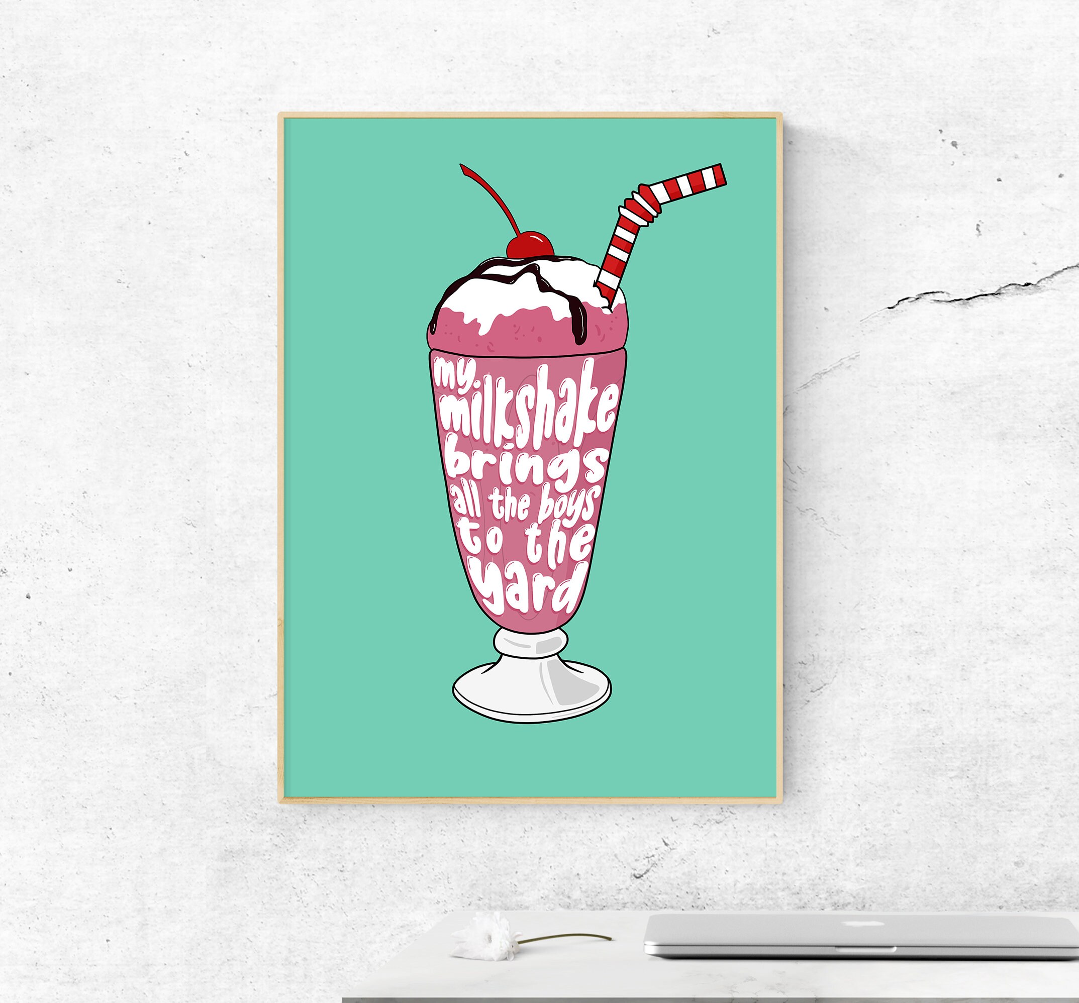 Milkshake Kitchen Print / My Milkshake brings all the boys to | Etsy
