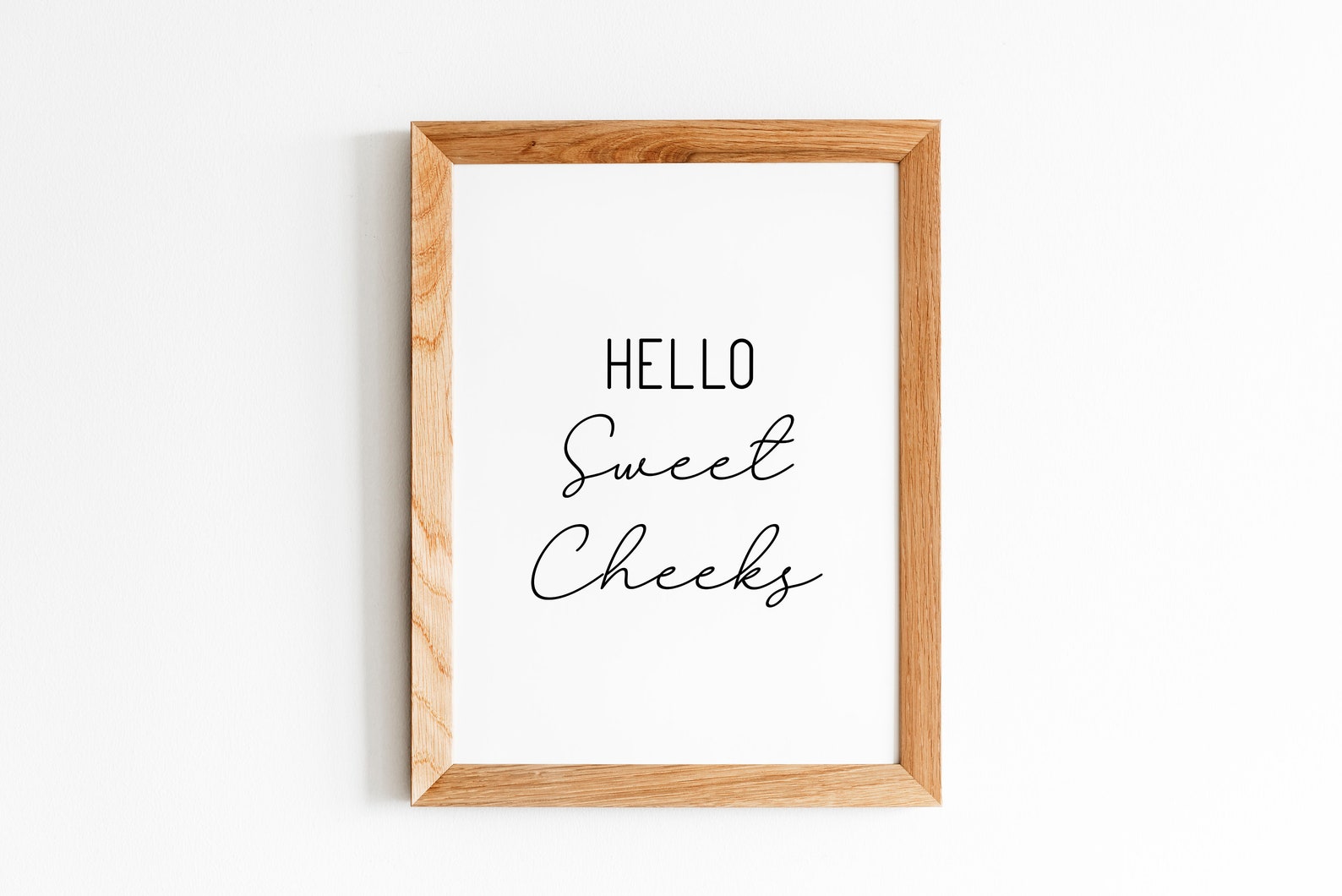 Hello Sweet Cheeks Funny Bathroom Home Print / Wall Decor - Etsy