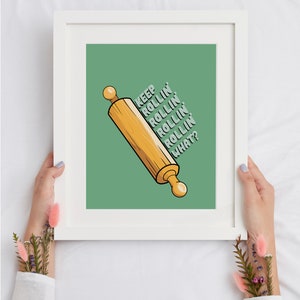 DIGITAL PRINT Keep Rollin' Limp Bizkit Lyric Print / Funny / Bright ...